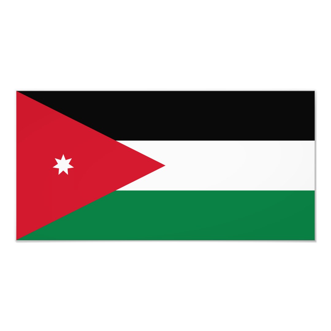 Jordan – Jordanian Flag Photo Print | Zazzle