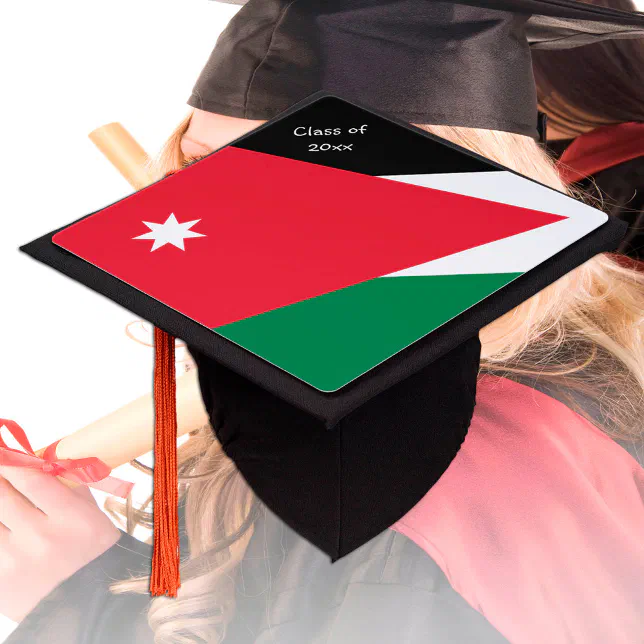Jordan & Jordanian Flag - Students / University Graduation Cap Topper ...