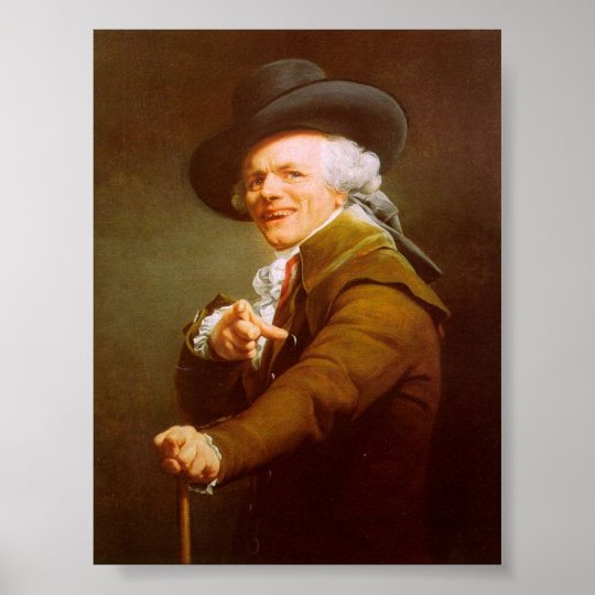 Joseph Ducreux Self Portrait Poster | Zazzle.com