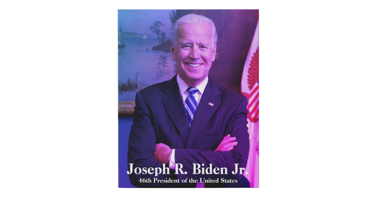 Joseph Joe Biden - 46th President of United States Faux Canvas Print ...