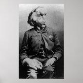 Joseph "John" Merrick The Elephant Man from 1889 Poster | Zazzle