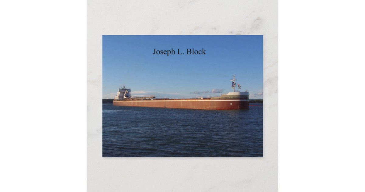 Joseph L. Block postcard | Zazzle