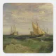 Joseph Mallord William Turner | The Confluence of Square Sticker | Zazzle