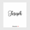 Joseph Name - Handwritten Calligraphy Sticker | Zazzle