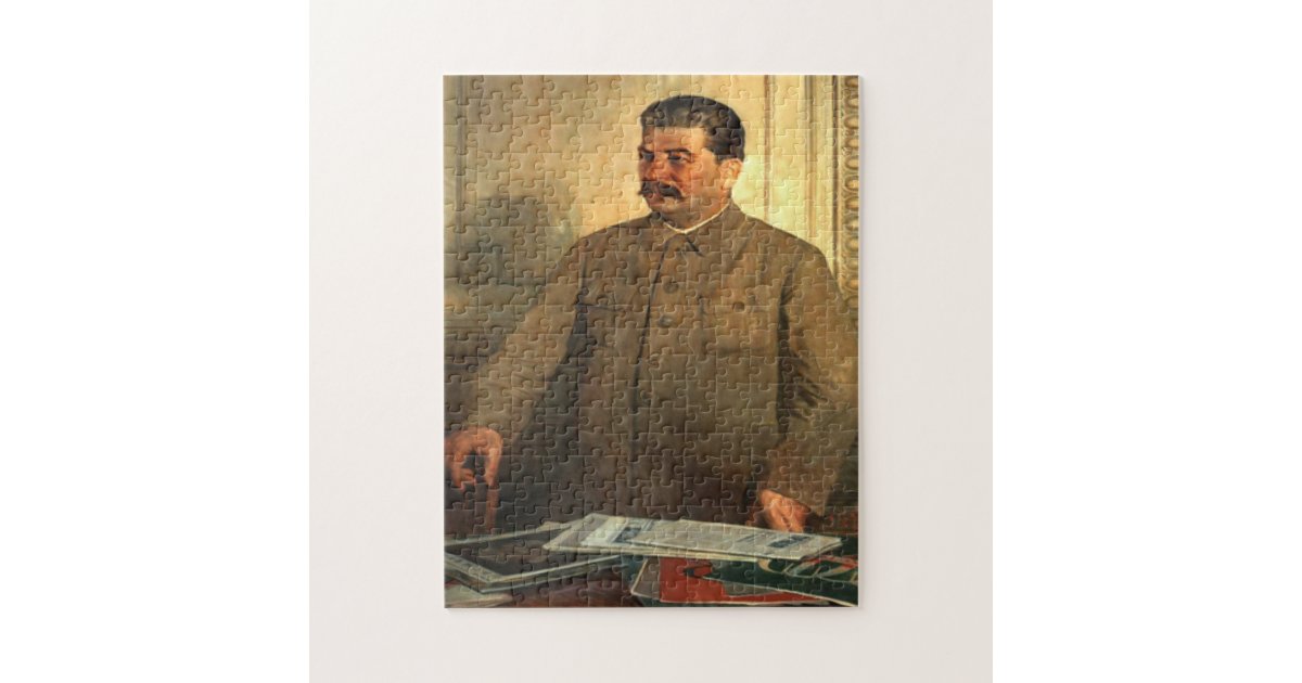 Joseph Stalin Portrait Jigsaw Puzzle | Zazzle