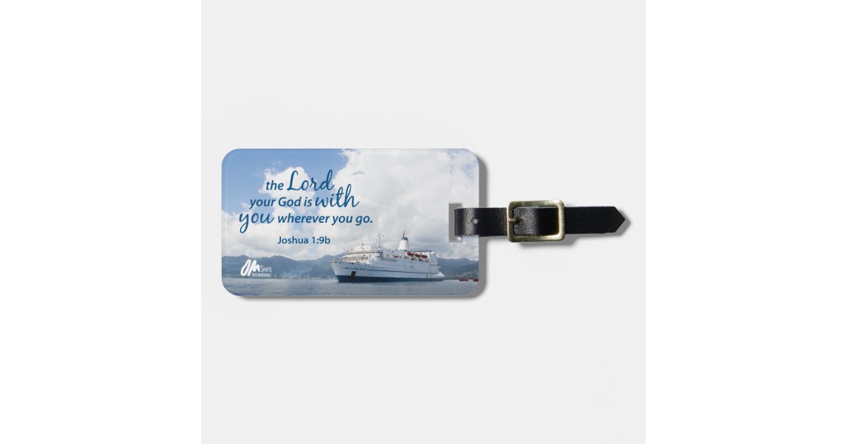 Joshua 1:9 Luggage Tag | Zazzle