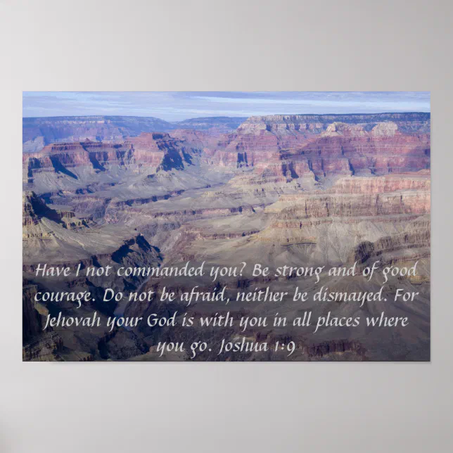 Joshua 1:9 Poster | Zazzle