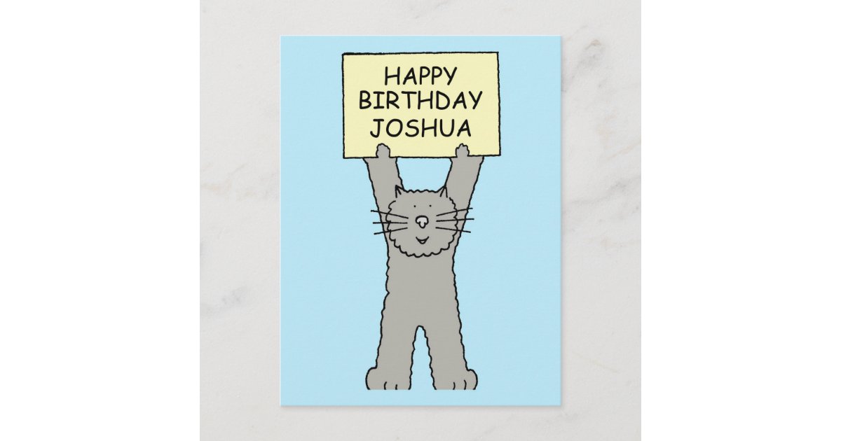 Joshua Happy Birthday Postcard | Zazzle