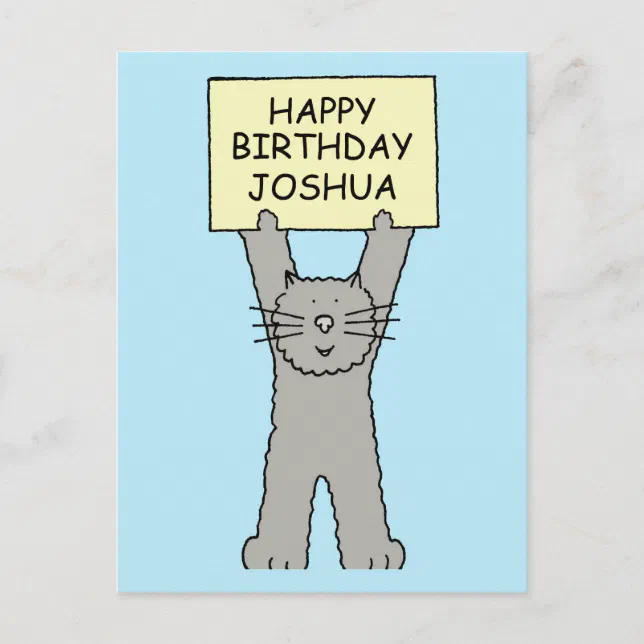 Joshua Happy Birthday Postcard | Zazzle