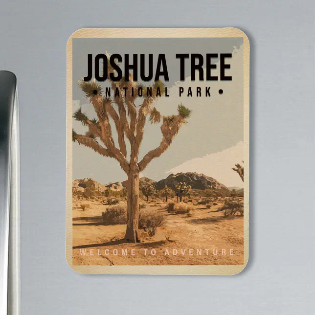 Joshua Tree National Park California Vintage Magnet | Zazzle