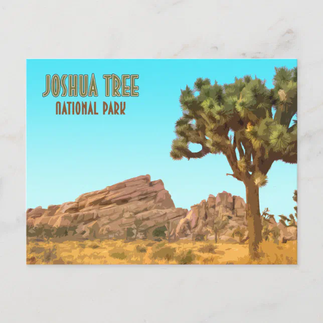 Joshua Tree National Park California Vintage Postcard | Zazzle