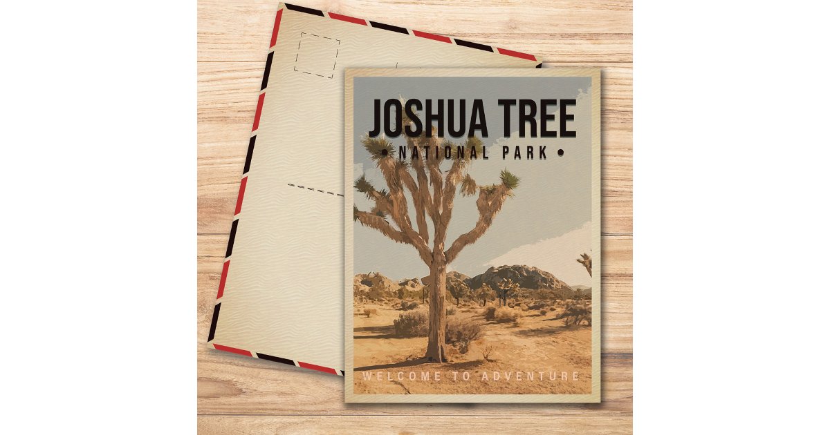 Joshua Tree National Park California Vintage Postcard | Zazzle