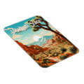 Joshua Tree National Park Illustration Retro Magnet | Zazzle