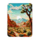 Joshua Tree National Park Illustration Retro Magnet | Zazzle