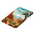 Joshua Tree National Park Illustration Retro Magnet | Zazzle