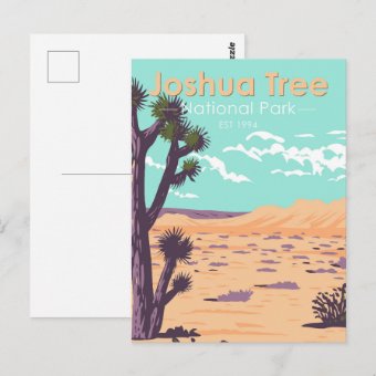 Joshua Tree National Park Tule Springs Vintage Postcard | Zazzle