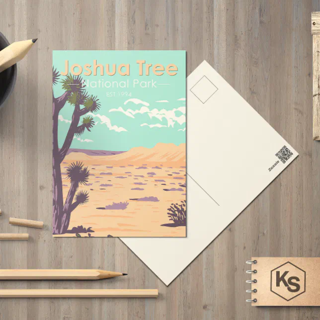 Joshua Tree National Park Tule Springs Vintage Postcard | Zazzle