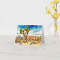 Joshua Tree National Park Watercolor Stationery Card | Zazzle