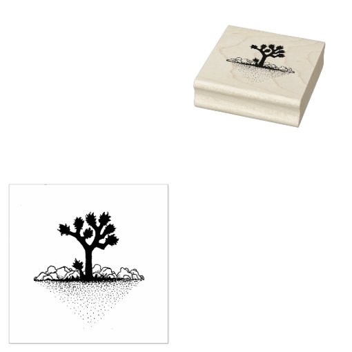 Joshua Tree Rubber Stamp | Zazzle