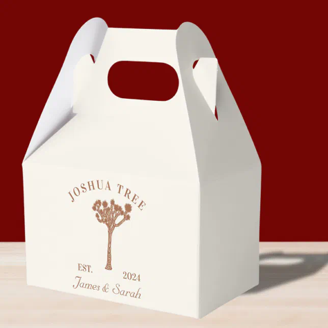 Joshua Tree Wedding Favor Boxes | Zazzle