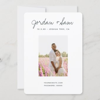 Joshua Tree Wedding National Park Save the Date Invitation | Zazzle