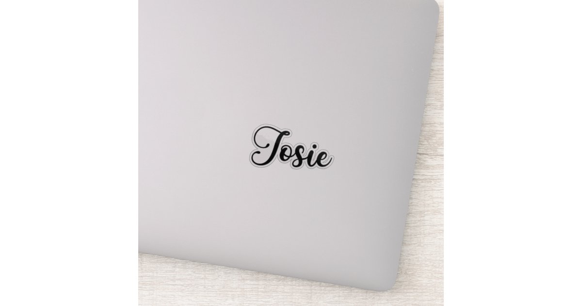 Josie Name - Handwritten Calligraphy Sticker | Zazzle