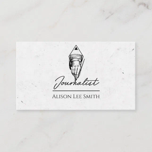 Journalist Business Card | Zazzle