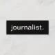 Journalist Business Card | Zazzle