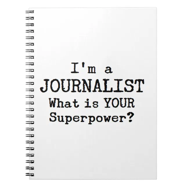 journalist notebook | Zazzle
