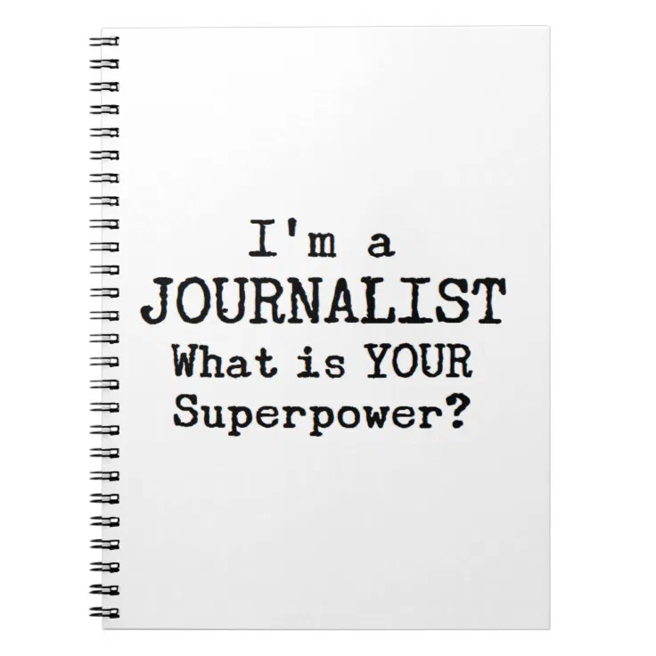 journalist notebook | Zazzle