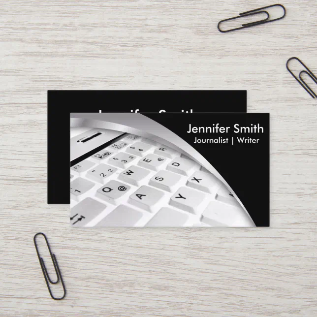 Journalist | Writer | Blogger |Reporter Business Card | Zazzle
