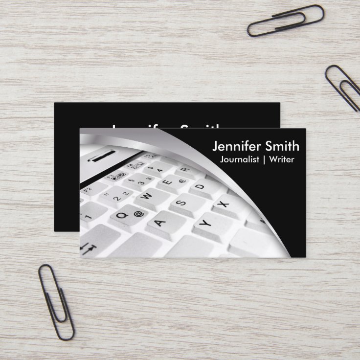 Journalist | Writer | Blogger |Reporter Business Card | Zazzle