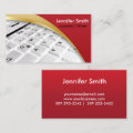 Journalist | Writer | Blogger | Reporter - Red Business Card | Zazzle