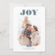 Joy | Abstract Frame Photo Overlay Holiday Card | Zazzle
