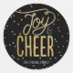 Joy and Cheer Custom Holiday Sticker | Zazzle