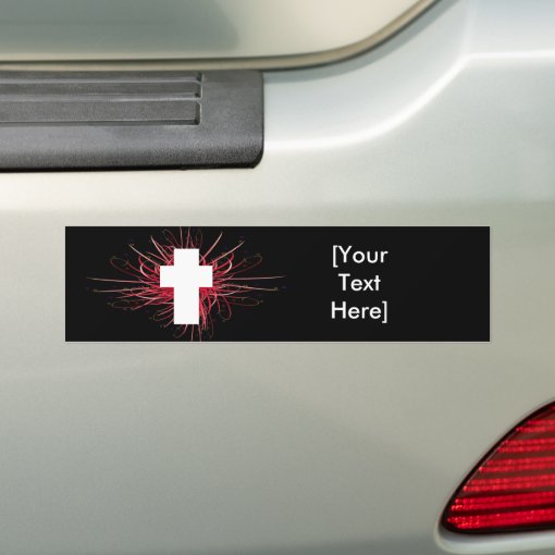 JOY! in the Cross Bumper Sticker | Zazzle