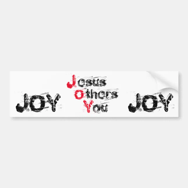JOY Jesus Others You Customize it Bumper Sticker | Zazzle
