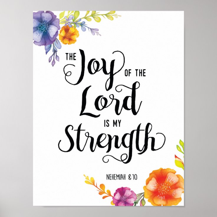 Joy of the Lord Art Poster | Zazzle