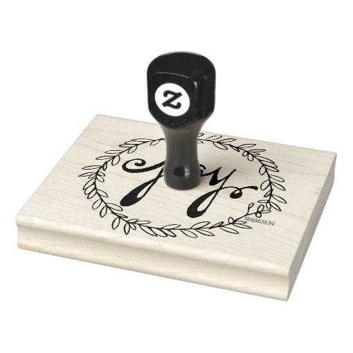 JOY | rubber stamp | Zazzle