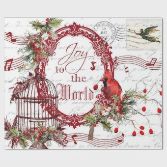 Joy to the world wrapping paper | Zazzle