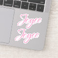 Joyce Decorative Name in Pink x2 Sticker | Zazzle