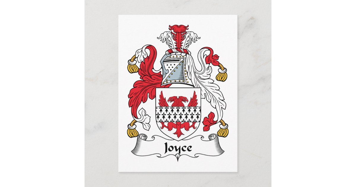 Joyce Family Crest Postcard | Zazzle
