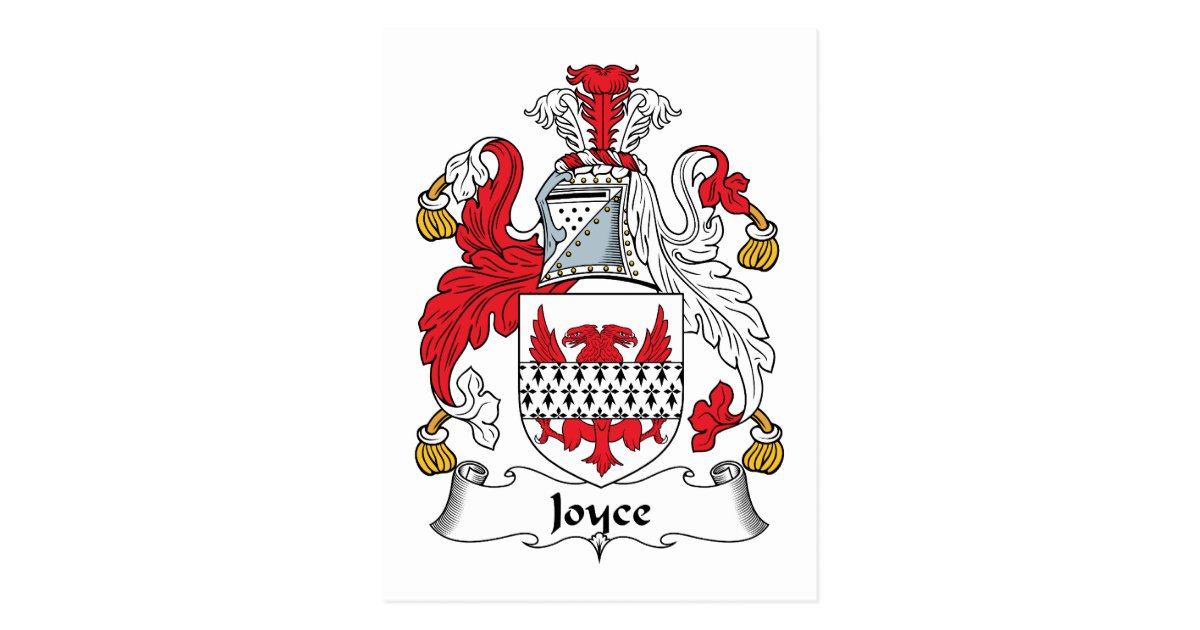Joyce Family Crest Postcard | Zazzle.com