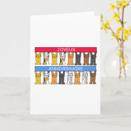 Joyeux Anniversaire French Happy Birthday Card | Zazzle