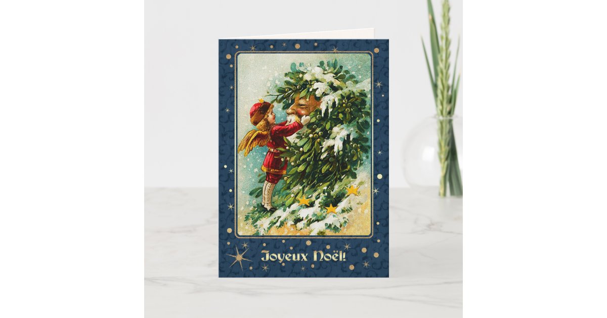 Joyeux Noël. Christmas Card in French | Zazzle