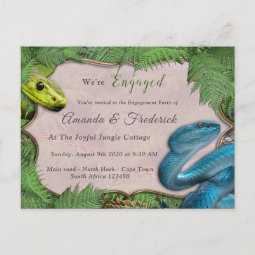 Joyful African Jungle Invitation Postcard | Zazzle