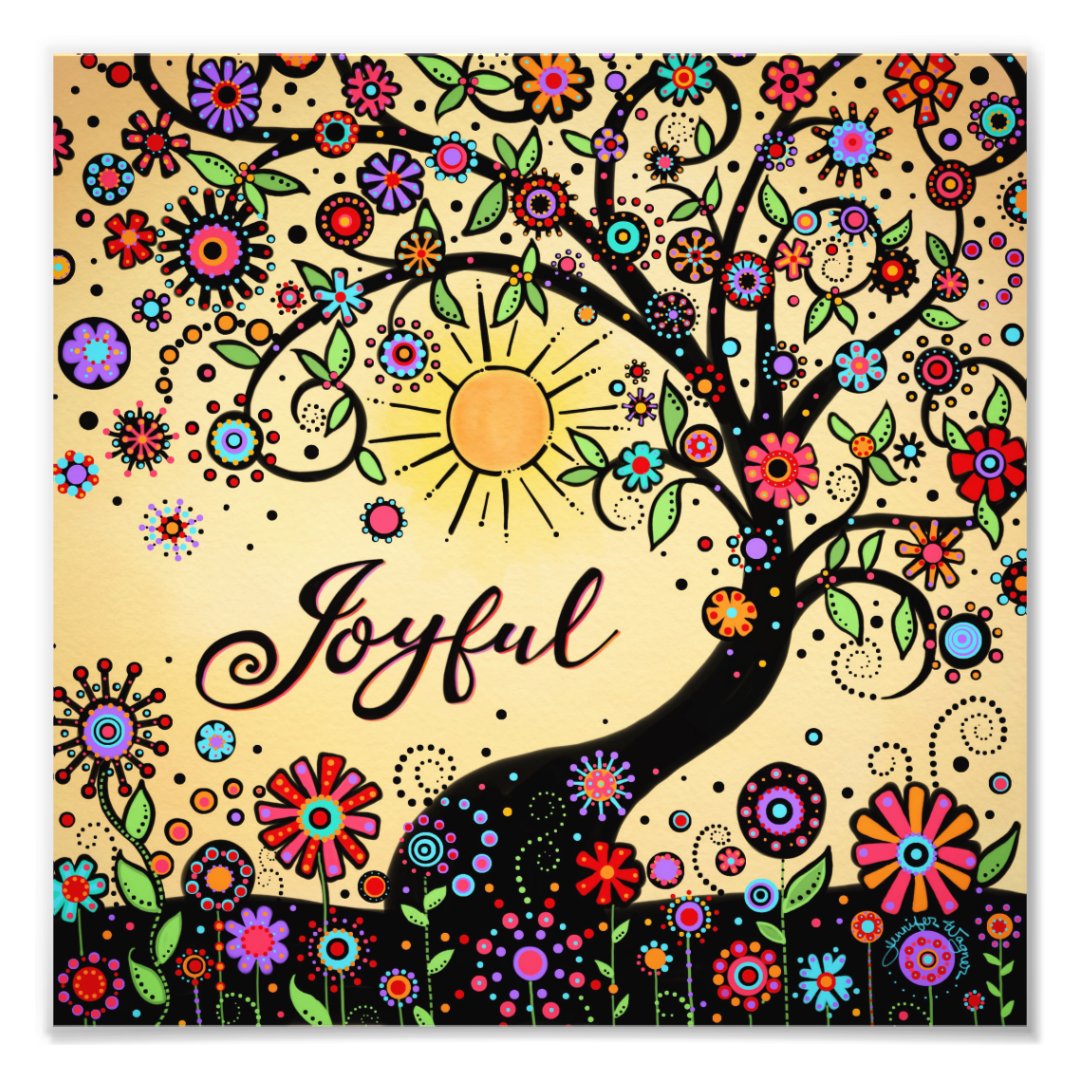 JOYFUL PHOTO PRINT | Zazzle