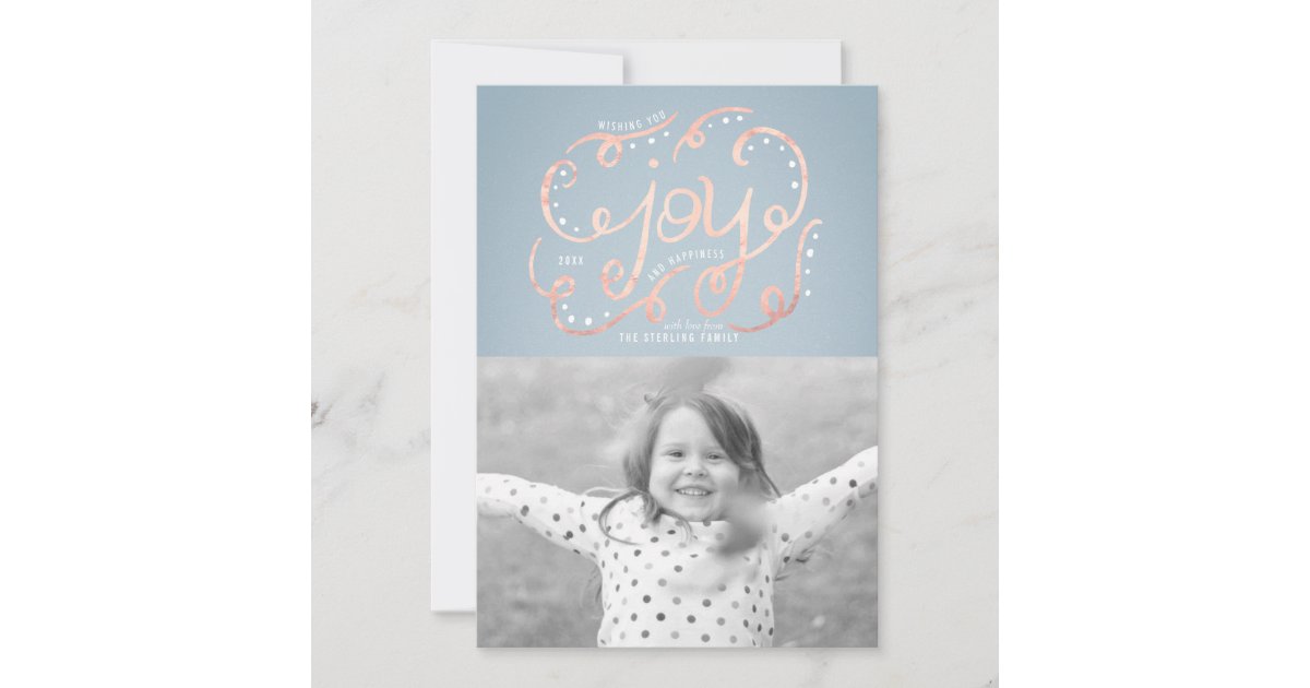 Joyful Spirit Holiday Photo Card | Zazzle
