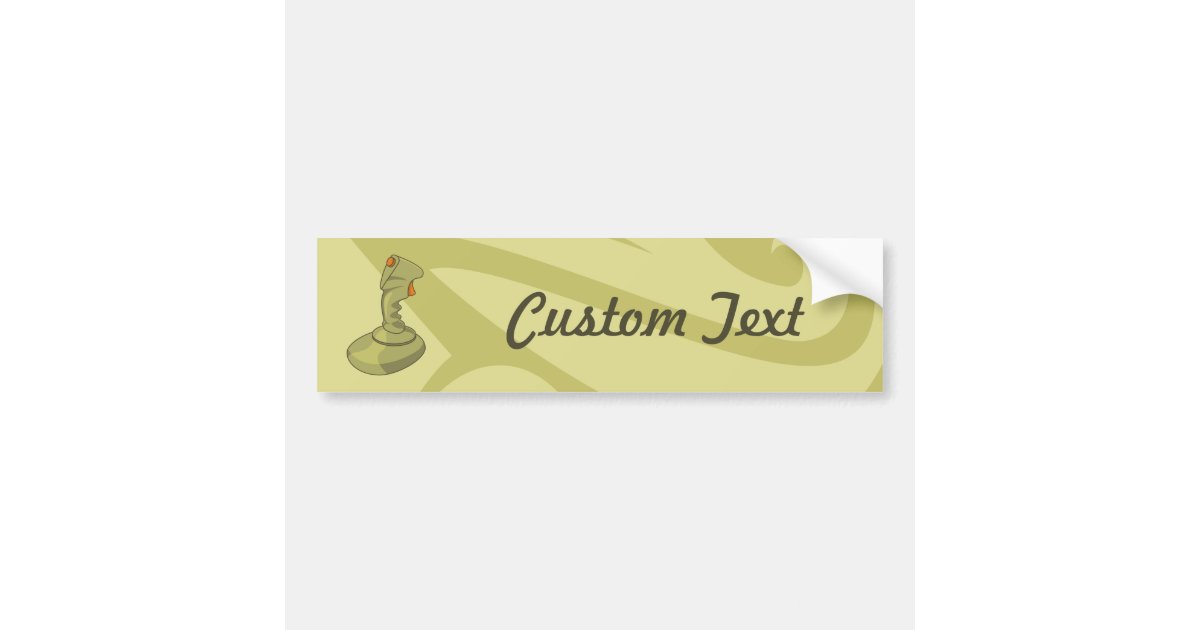 Joystick Bumper Sticker | Zazzle