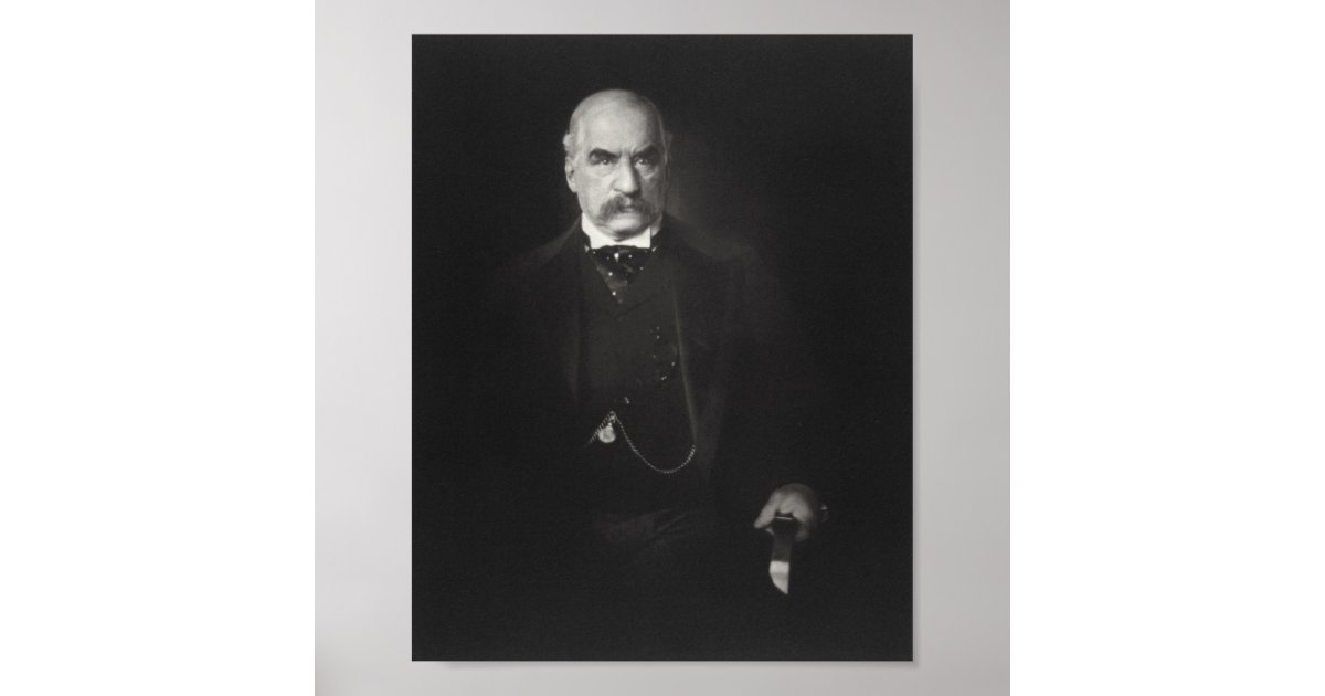 JP Morgan Portrait Poster | Zazzle
